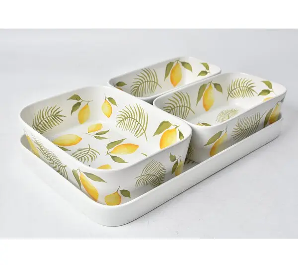 TEMP-TATIONS 4-piece Nesting Bakeware Set