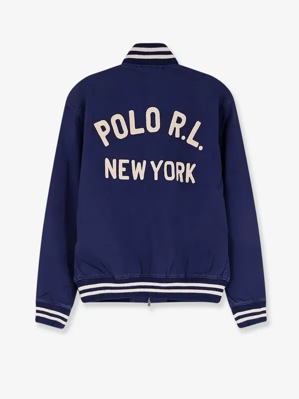Polo Ralph Lauren Cotton Bomber With Logo Patch