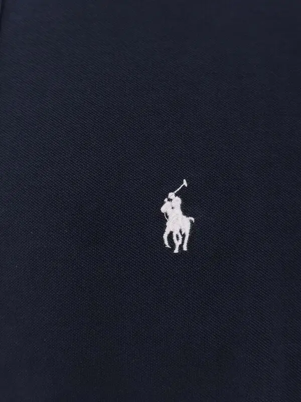 Polo Ralph Lauren Cotton Shirt With Front Embroidered Logo - Blue