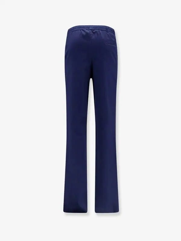 Kiton Cotton Trousers With Drawstring