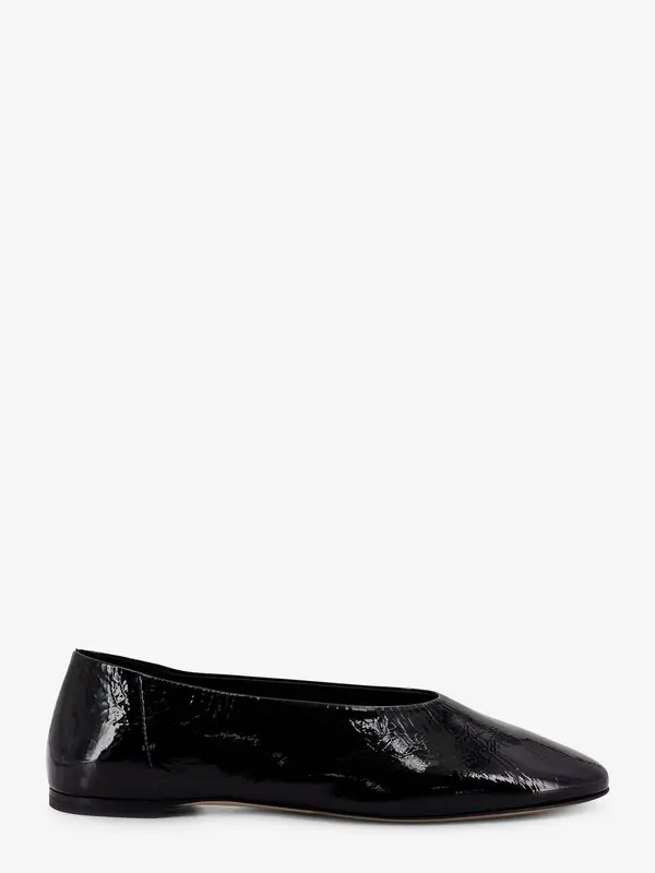 TOTEME Patent Leather Ballerinas - Black