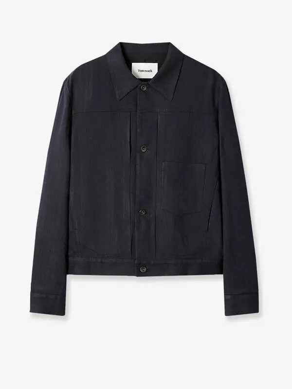 TONYWACK Linen Blend Jacket - Blue