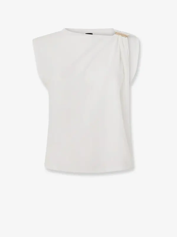 Pinko Stretch Cotton Melody Top - White