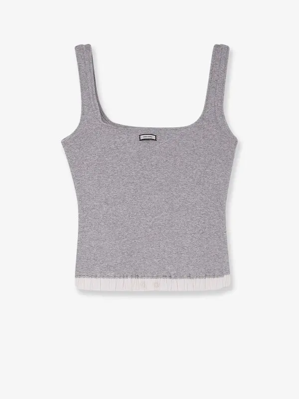 ENTIRE STUDIOS Ribbed Cotton Tank Top
