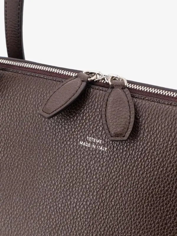 TOTEME Engraved Suede Handbag - Brown
