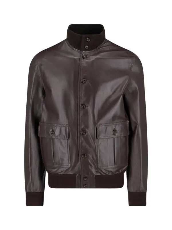 VALSTAR Valstarino Nappa Leather Jacket - Brown