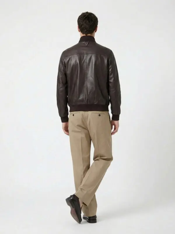 VALSTAR Valstarino Nappa Leather Jacket - Brown