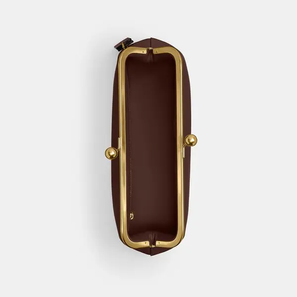 COACH Kisslock Frame Bag 30 - Brass/maple