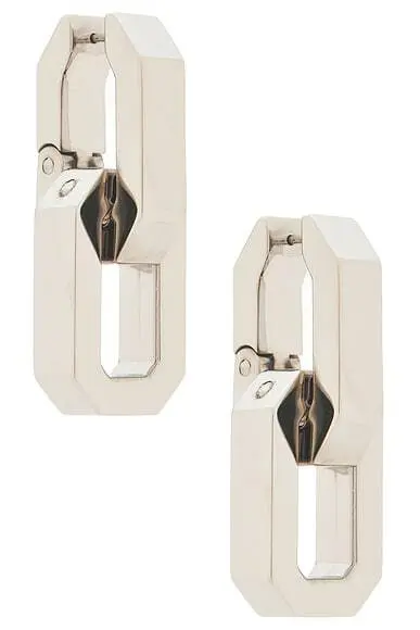 Ralph Lauren Oval Dangle Earrings - Grey