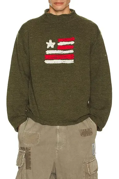 RICE NINE TEN Knitted Roll Neck Sweater