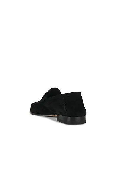 TOM FORD Suede Twisted Band Ripley Loafer - Black