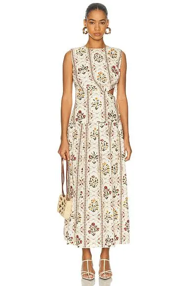 Agua Bendita Printed Cotton Dress - Andes