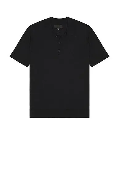 NILI LOTAN Bryce Polo Sweater - Dark Navy