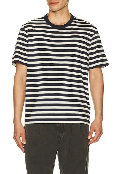 Nn07 Pedro Tee - Navy Stripe