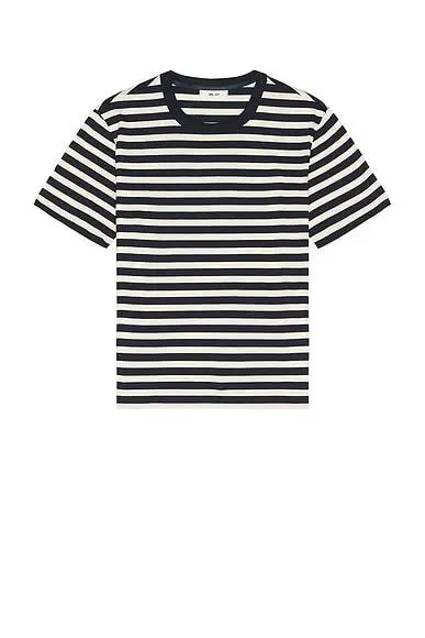 Nn07 Pedro Tee - Navy Stripe