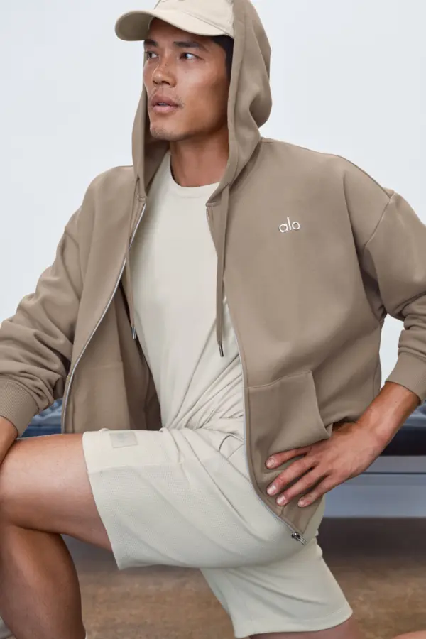 Alo Yoga 7" Waffle Lounge Short - Bone