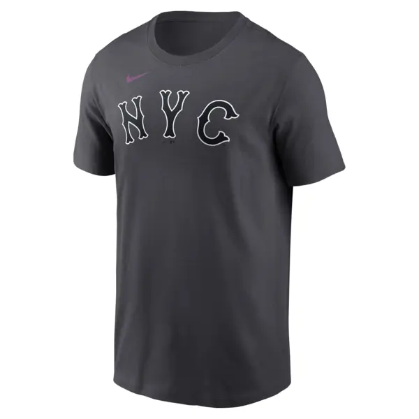 Nike Francisco Lindor New York Mets City Connect Mlb T-shirt - Grey