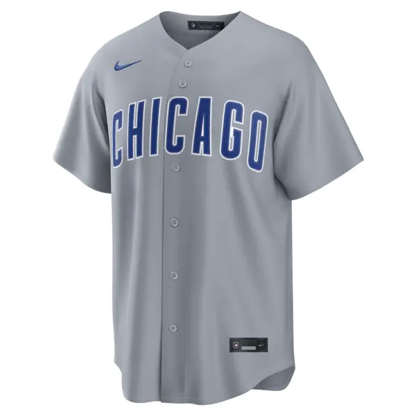 Nike Pete Crow-armstrong Chicago Cubs Mlb Replica Jersey - Grey