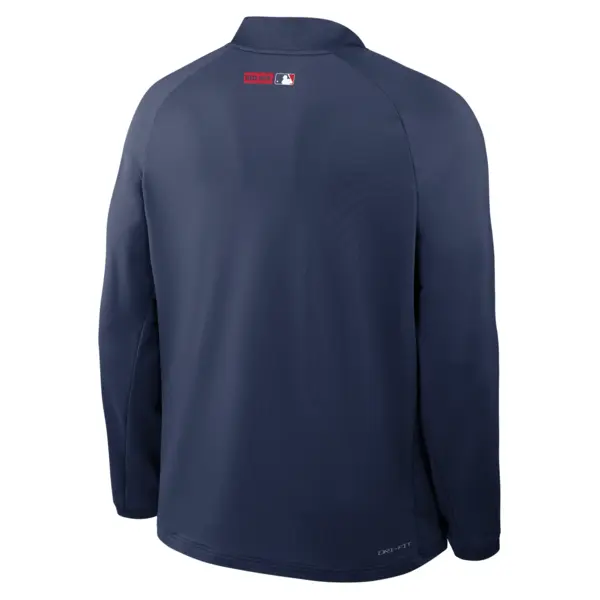 Nike Boston Red Sox Authentic Collection Dri-fit Mlb 1/2-zip Long-sleeve Top - Blue