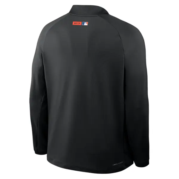 Nike New York Mets Authentic Collection Dri-fit Mlb 1/2-zip Long-sleeve Top
