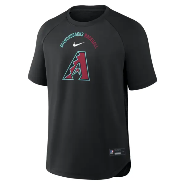 Nike Arizona Diamondbacks Authentic Collection Batting Practice Pregame Dri-fit Mlb Top - Black