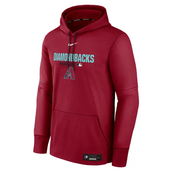 Nike Arizona Diamondbacks Authentic Collection Therma Mlb Pullover Hoodie - Red
