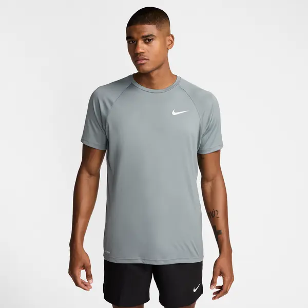 Nike Essential Short-sleeve Hydroguard Swim Shirt - Grey