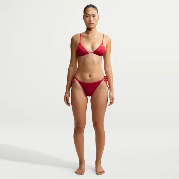 Nike Swim Essential Tie-string Bikini Bottom - Red
