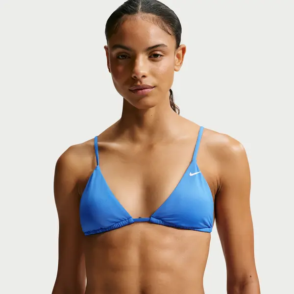 Nike Swim Essential Triangle Bikini Top - Blue