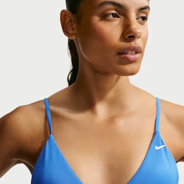 Nike Swim Essential Triangle Bikini Top - Blue