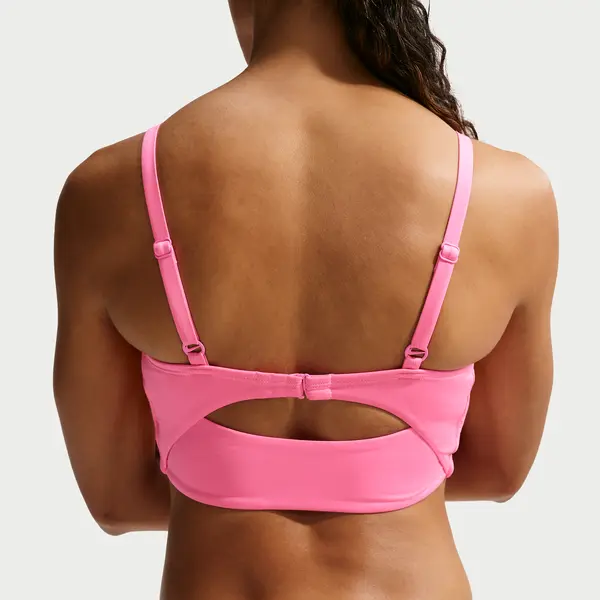 Nike Swim Effortless Essential V-neck Midkini - Pink