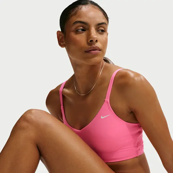 Nike Swim Effortless Essential V-neck Midkini - Pink