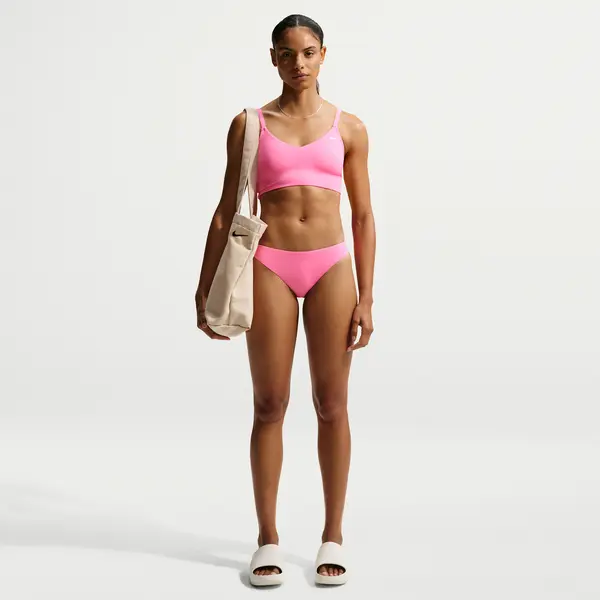 Nike Swim Effortless Essential V-neck Midkini - Pink
