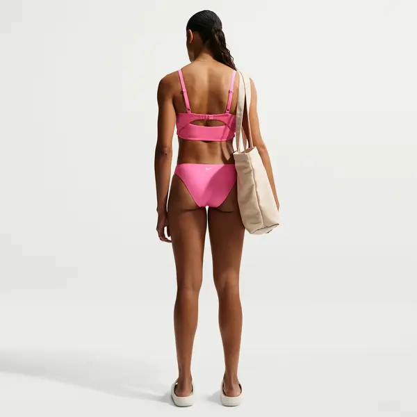 Nike Swim Effortless Essential V-neck Midkini - Pink