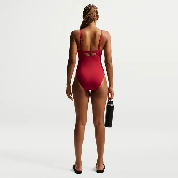 Nike Effortless Essential V-neck One Piece - Red