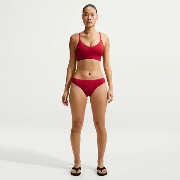 Nike Essential Hipster Bikini Bottom - Red
