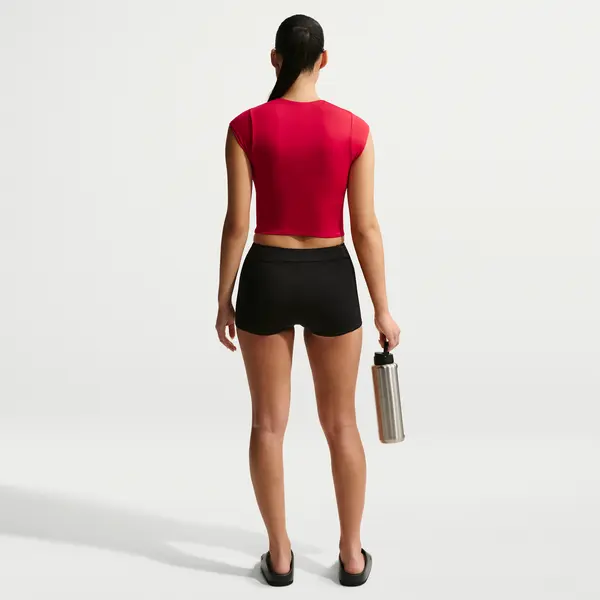 Nike Cap Sleeve Swim Top - Red