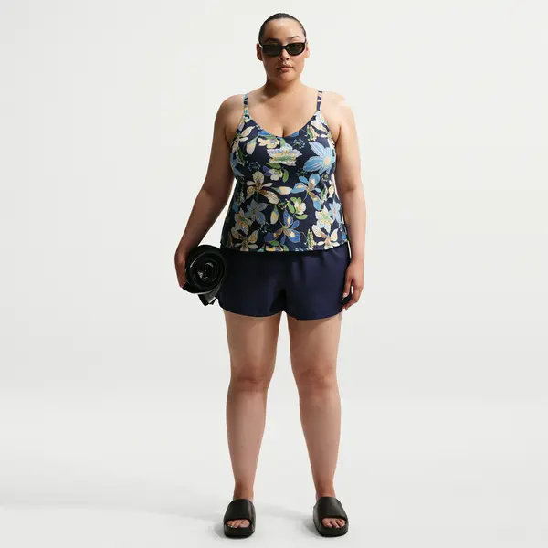 Nike V-neck Tankini - Blue