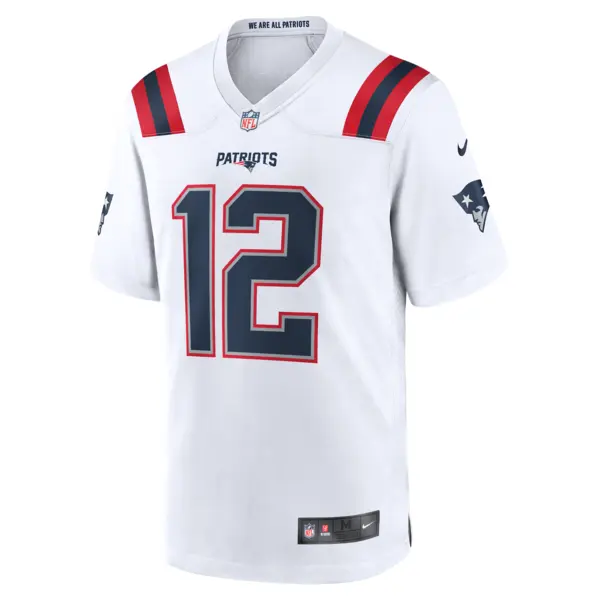 Nike Tom Brady New England Patriots Retired Nfl Game Jersey - White