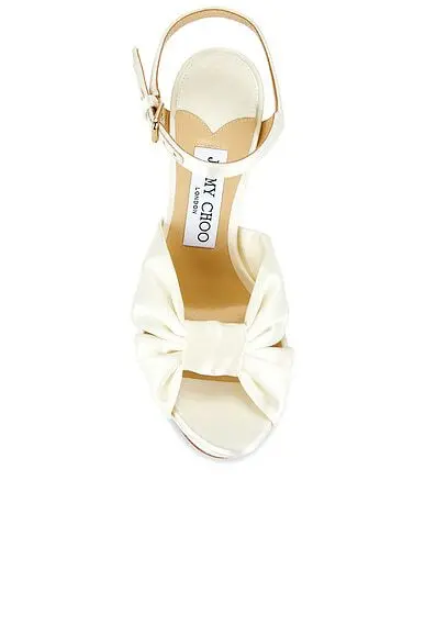 JIMMY CHOO Heloise Satin Platform Sandals
