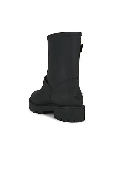 JIMMY CHOO Biker Rain Short Boot - Black