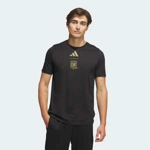 Adidas Los Angeles Football Club Short Sleeve Pregame T-shirt - Black / Mls-lgf-lfc