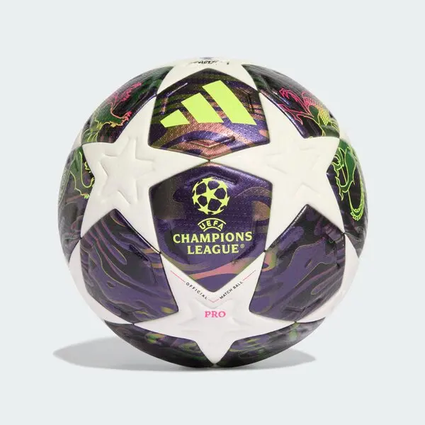 Adidas Uefa Champions League Final Pro Ball - Dark Purple / White / Solar Yellow