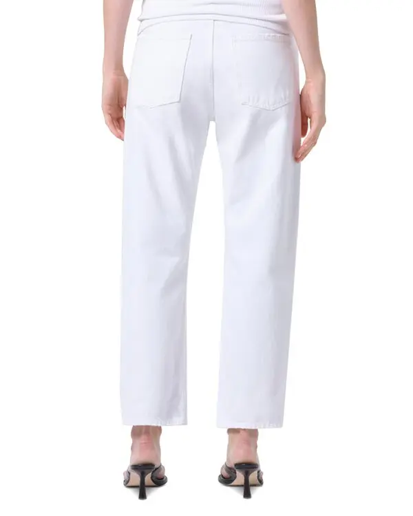 AGOLDE 90's Crop Mid Rise Loose Jeans - Marshmallow