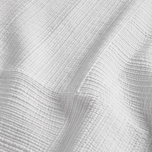 HUDSON PARK COLLECTION Linear Patch Sham Set, King Exclusive - Fresh White
