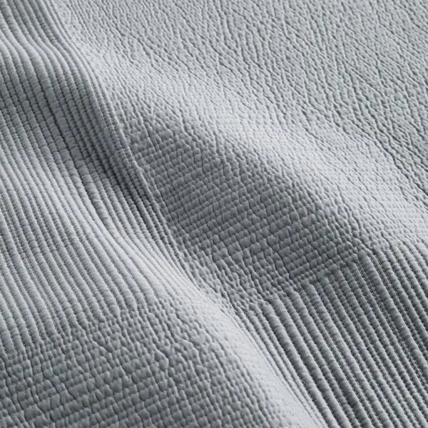 HUDSON PARK COLLECTION Linear Patch Sham Set, Euro Exclusive - Silver Ice