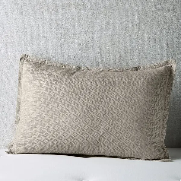 HUDSON PARK COLLECTION Woven Diamond Sham Set, King Exclusive - Linen