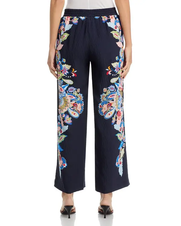 T Tahari Printed Pull On Pants