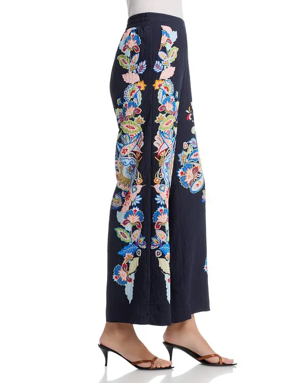 T Tahari Printed Pull On Pants