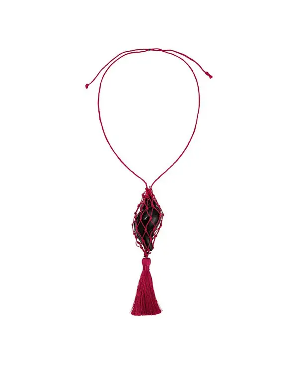 HEAVEN MAYHEM Sterling Necklace - Black And Red